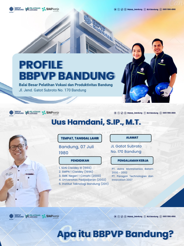 Profile BBPVP Bandung 2025 | PDF