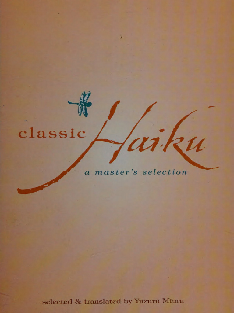 Classic Haiku - A Master's Selection - Miura, Yuzuru | PDF | Haiku ...