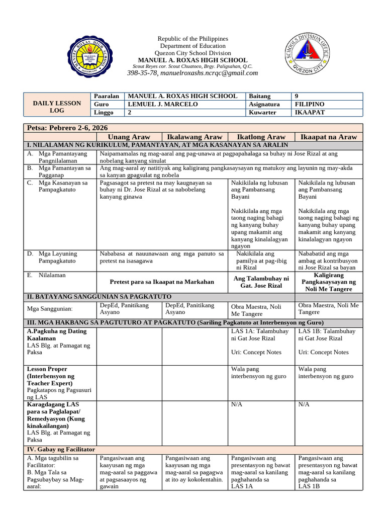 DLL Q4 W2 DLP | PDF