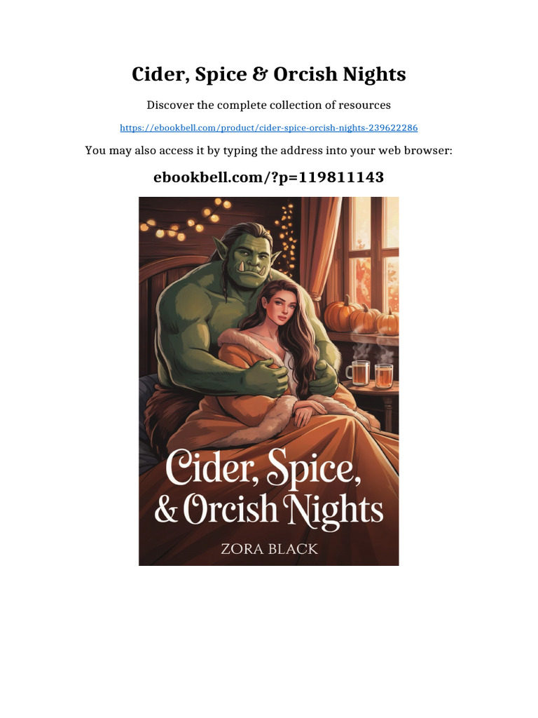 Cider, Spice & Orcish Nights Full Chapters Included | PDF | Diabetes ...