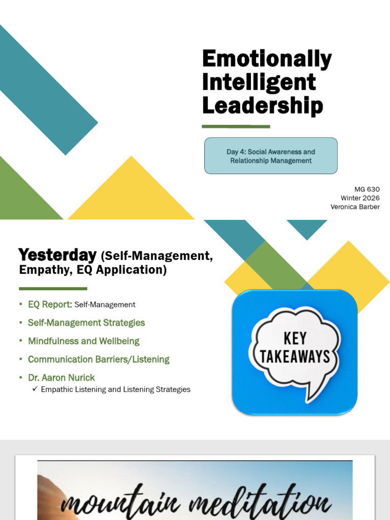 Day 4 - Social Awareness and Relationship Management | PDF | Empathy ...