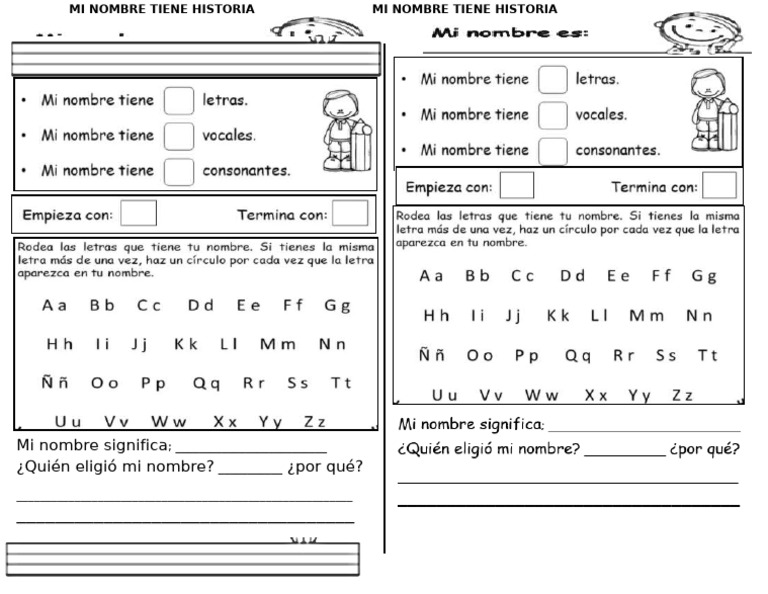 Historia de Mi Nombre | PDF