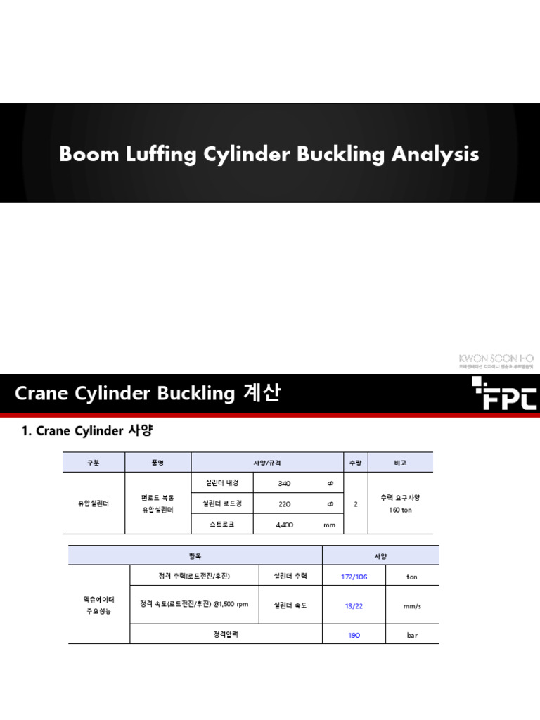 Hydraulic Cylinder Buckling Analysis | PDF