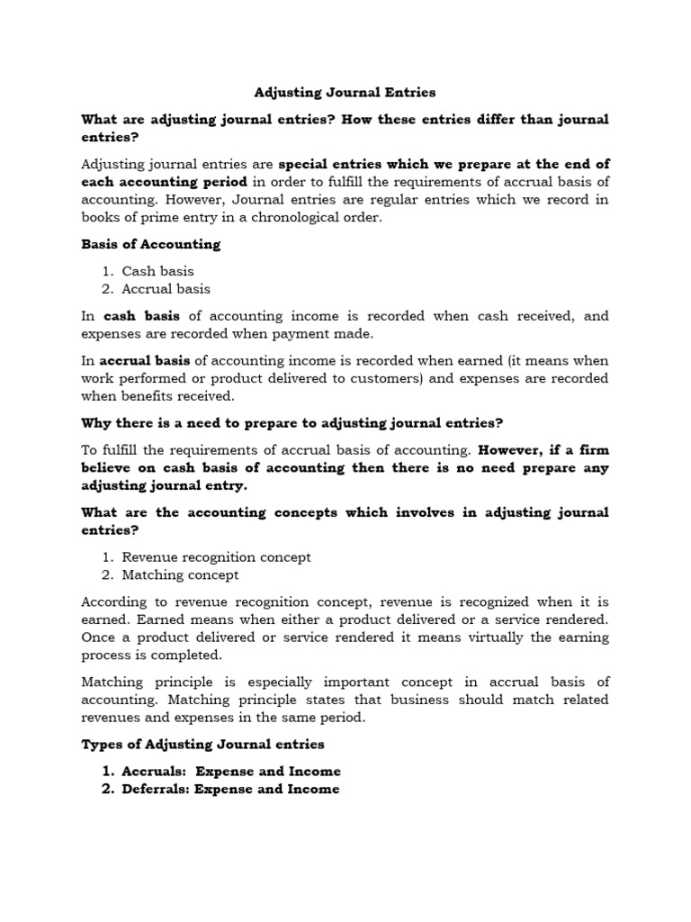 Adjusting Journal Entries | PDF | Depreciation | Accrual