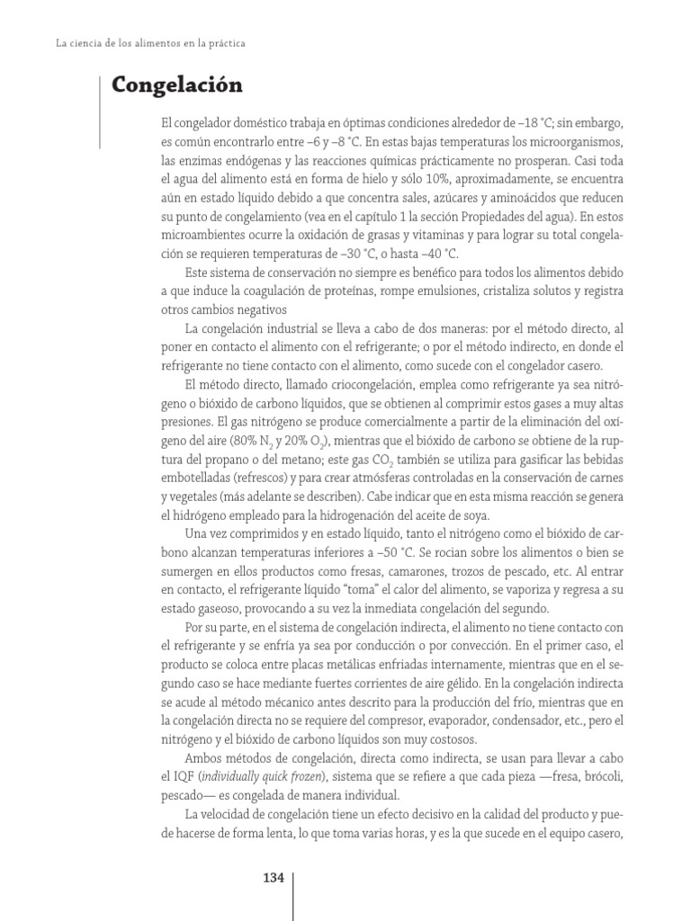 Congelación Badui - La Ciencia de Los Alimentos - Compressed | PDF ...