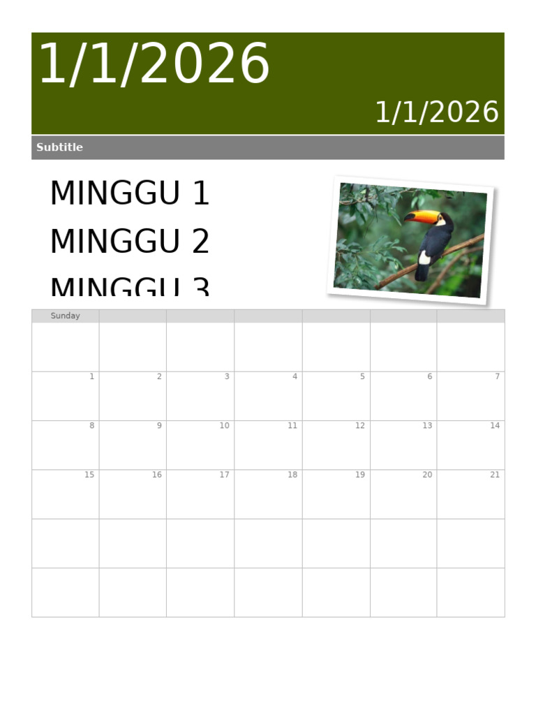 Partition Minggu RPH 2026 | PDF