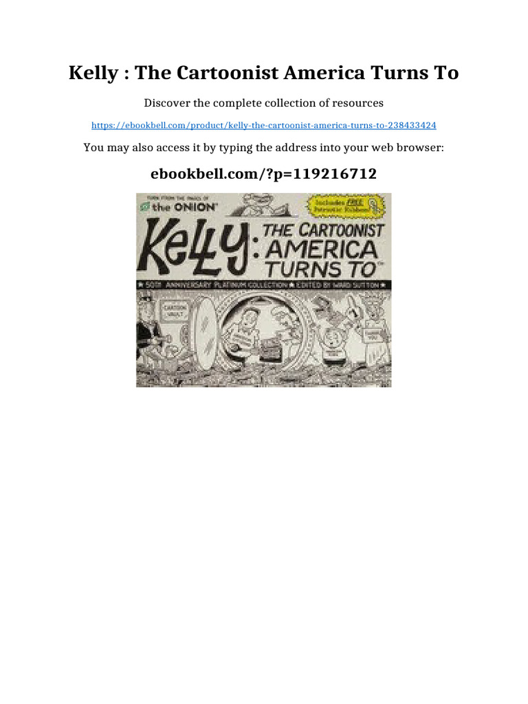 Kelly : the cartoonist America turns to online reading | PDF ...