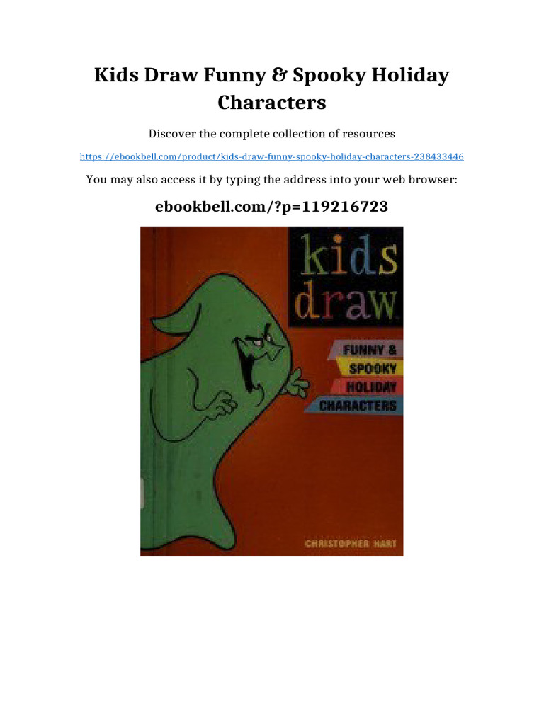 Kids draw funny & spooky holiday characters digital version 2025 | PDF