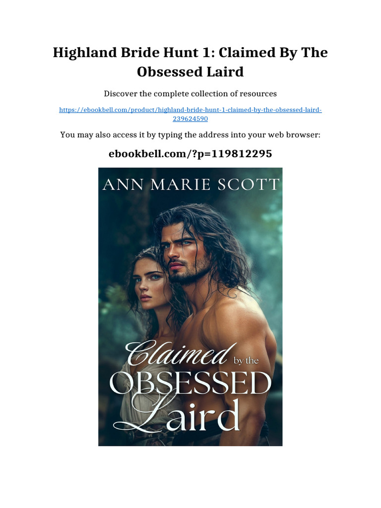 Highland Bride Hunt 1: Claimed by The Obsessed Laird Available Any ...
