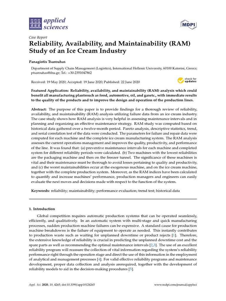 Reliability Availability and Maintainability RAM S | PDF | Reliability ...