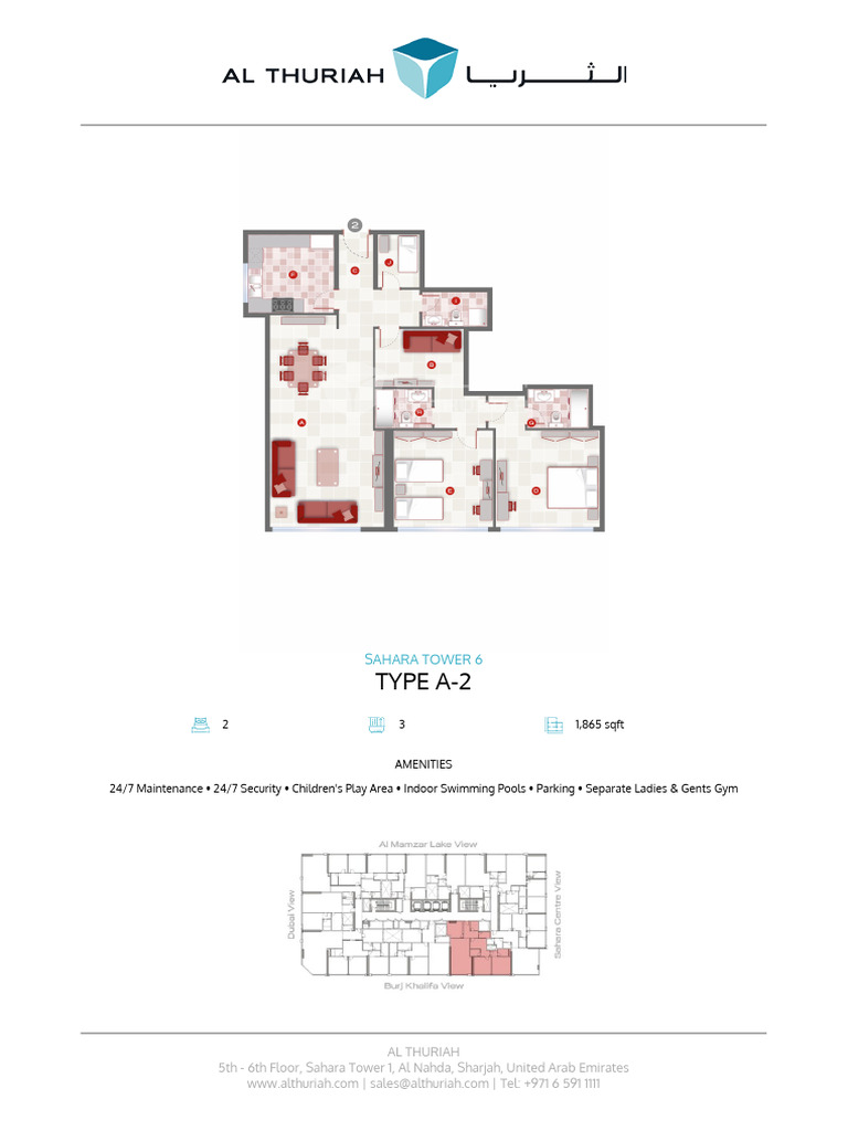 Sahara Tower 6 Type A 2 Layout | PDF