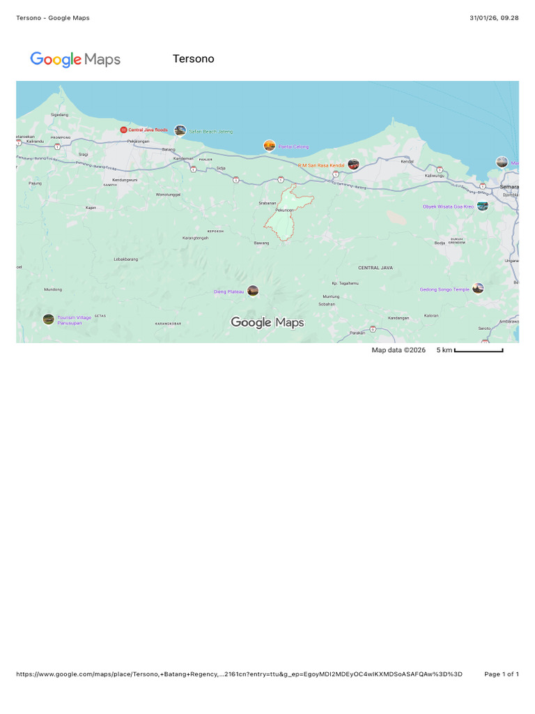 Tersono - Google Maps | PDF