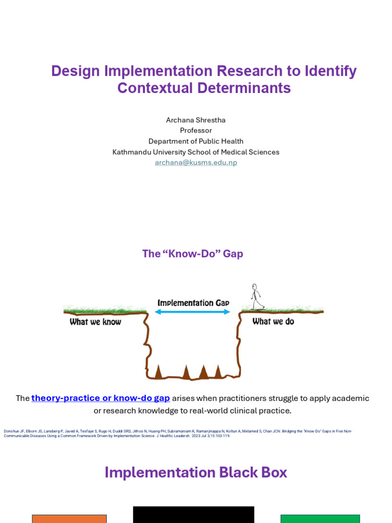 Lecture 7- Research Design to Understand Contextual Determinants | PDF ...