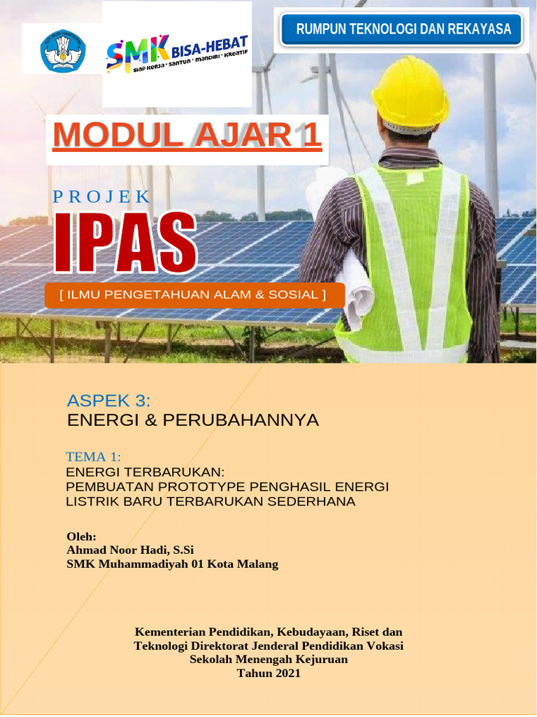 Ahmad Noor Hadi - Projek IPAS - Modul Ajar 1 Energi Baru Terbarukan ...