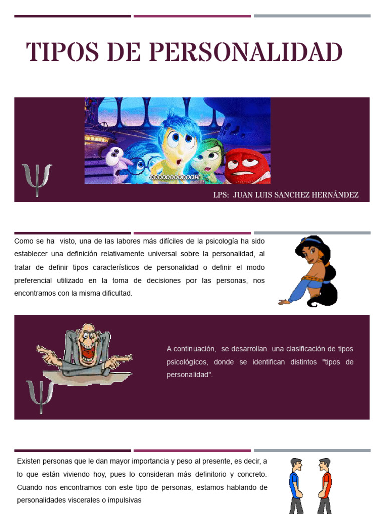Tipos de Personalidad | PDF