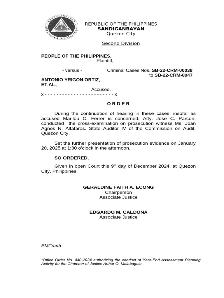 Order Dated 12-9-2024 | PDF