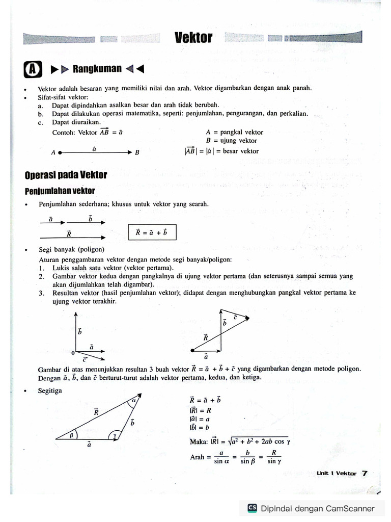 Materi Vektor Kelas X | PDF