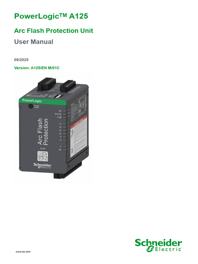 PowerLogic A125 User Manual - EN - 01C | PDF | Relay | Qr Code