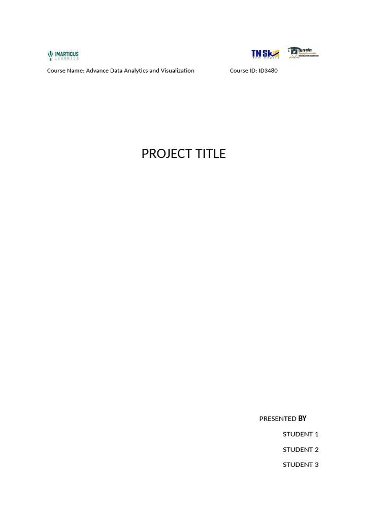 PROJECT Front Page | PDF