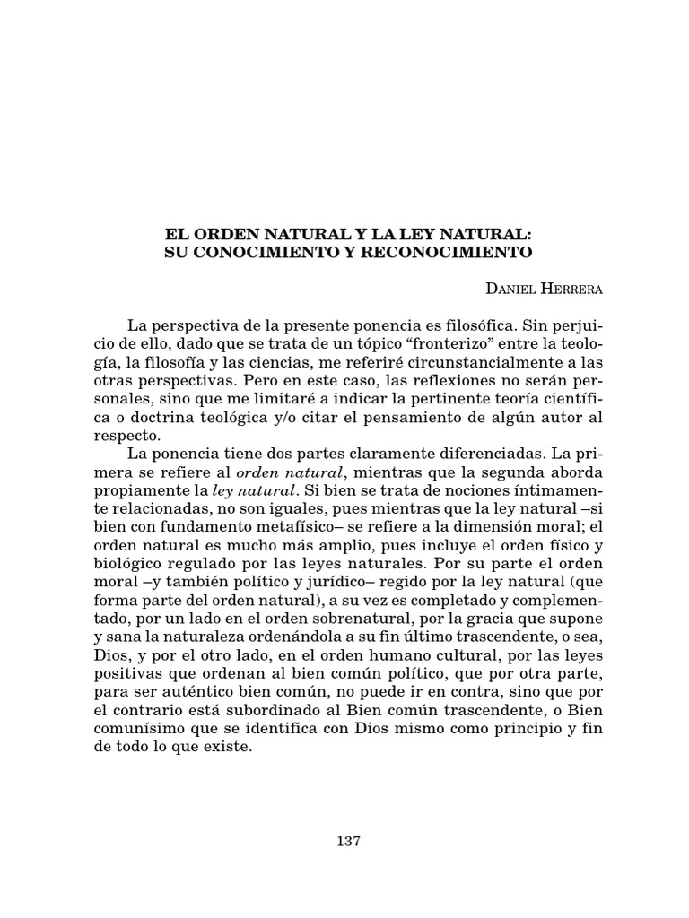 Orden Natural Ley Natural | PDF | Evolución | Big Bang