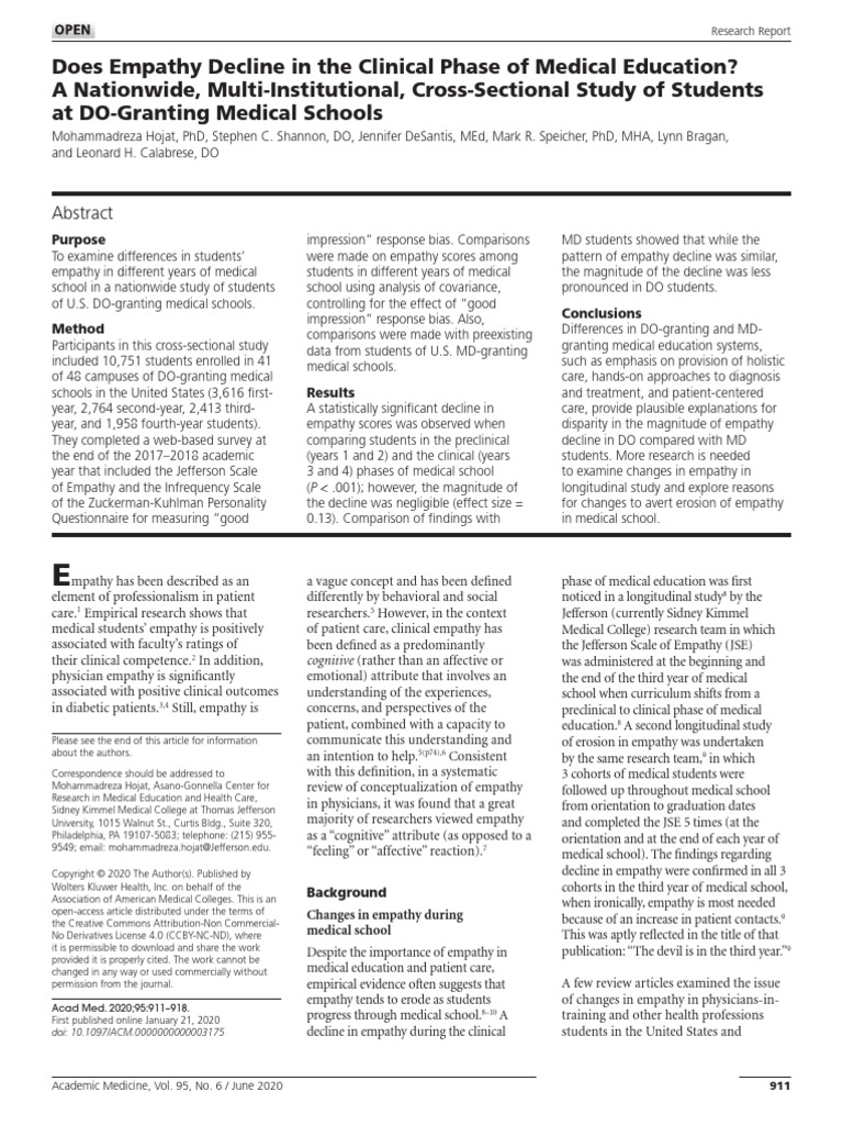 Hojat 2020 does_empathy_decline_in_the_clinical_phase_of.39 | PDF ...