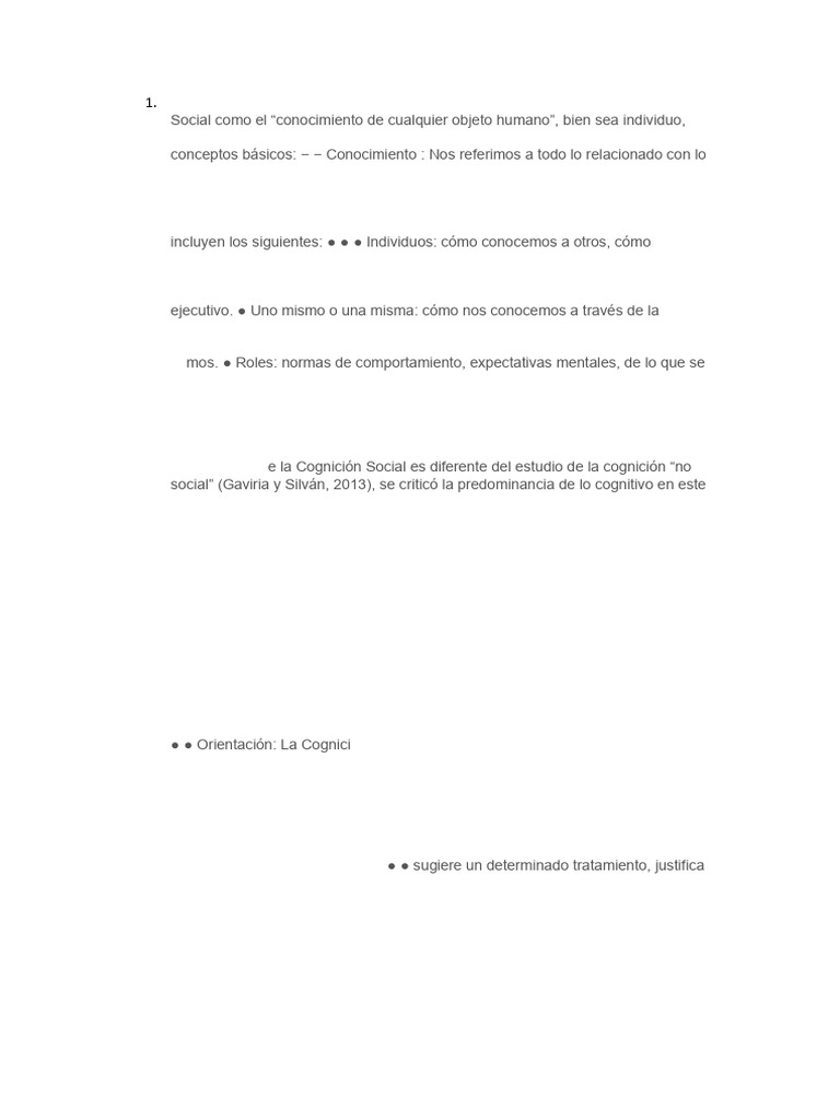 Definición de Cognición Social Fiske y Tylorz | PDF | Cognición | Sicología