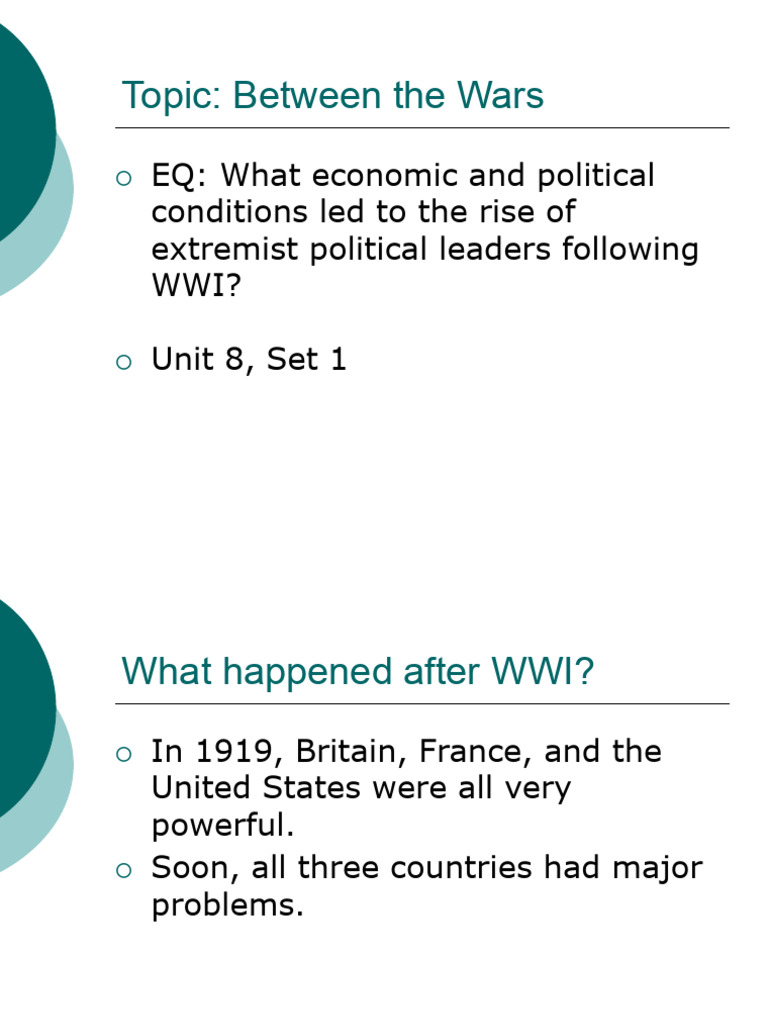 2025 Between the Wars | PDF