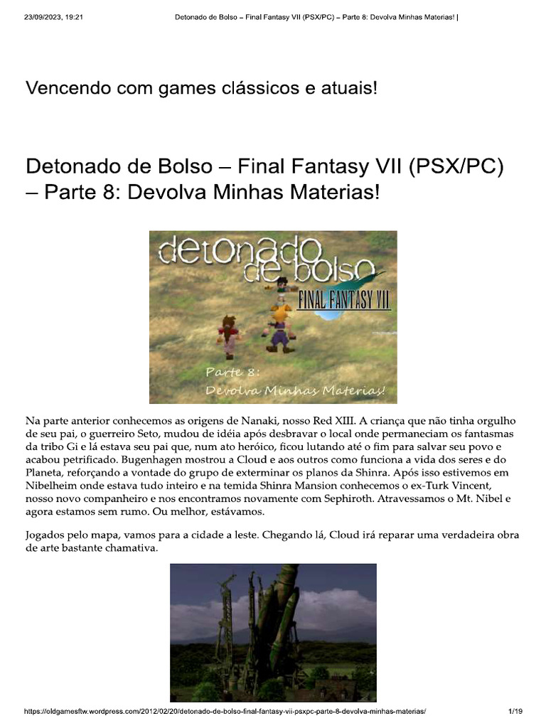 FF7 Detonado 8 | PDF