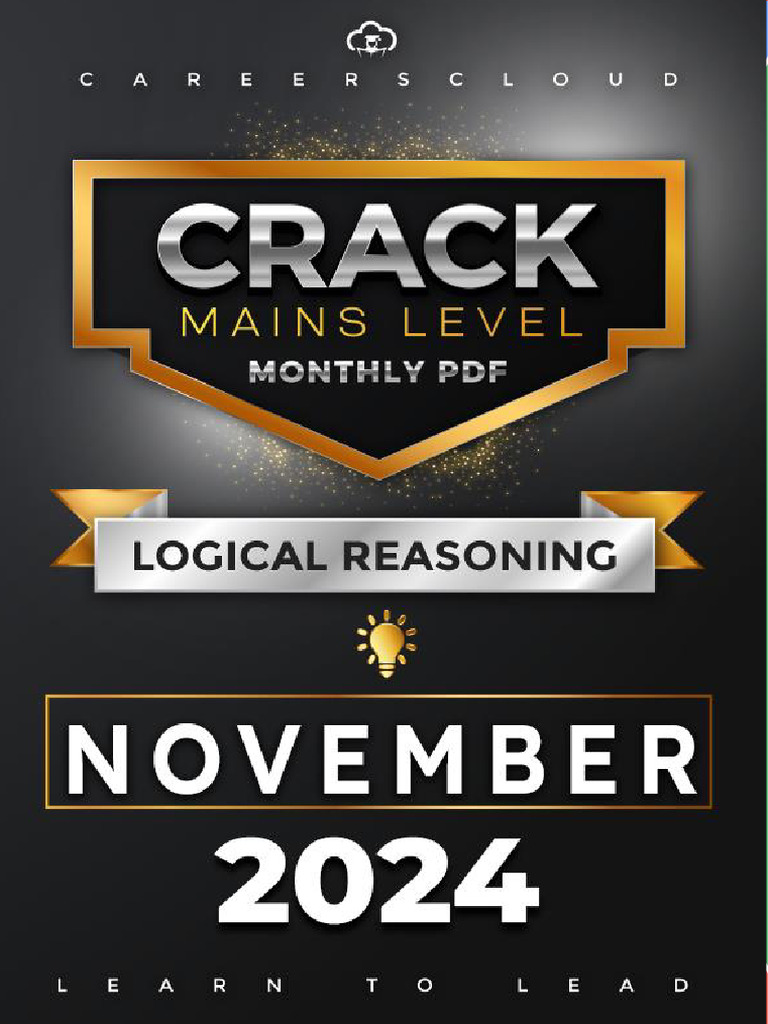 Logical Reasoning Mains PDF - Nov 2024 | PDF | Family | Consonant