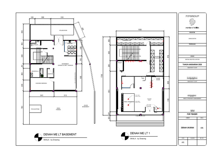 11 DENAH ME BASEMENT & LT 1 | PDF