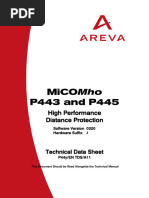 MiCOM P442 Distance Protection Relay Guide | PDF | Power Supply ...