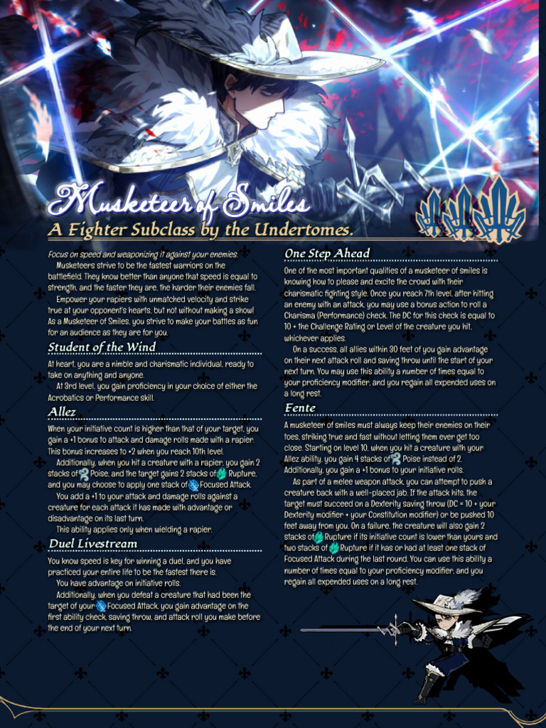 Musketeer of Smiles | PDF