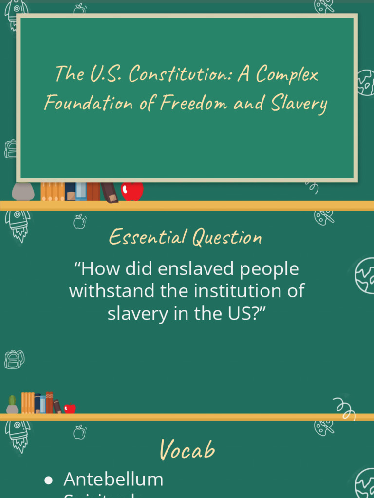 Slavery The Constitution | PDF