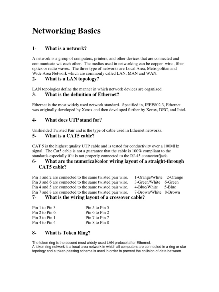 Networking (PDF Library) | PDF