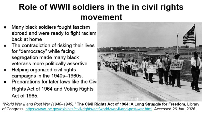 Role of WWII Soldiers in The in Civil Rights Movement | PDF