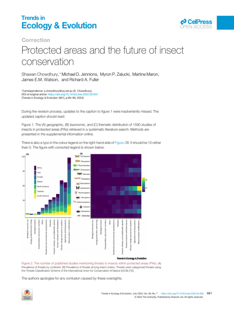 Protected Areas and The Future of Insect Conservat | PDF