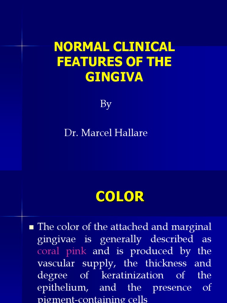 Normal Clinical Features of Gingiva | PDF | Human Tooth | Periodontology
