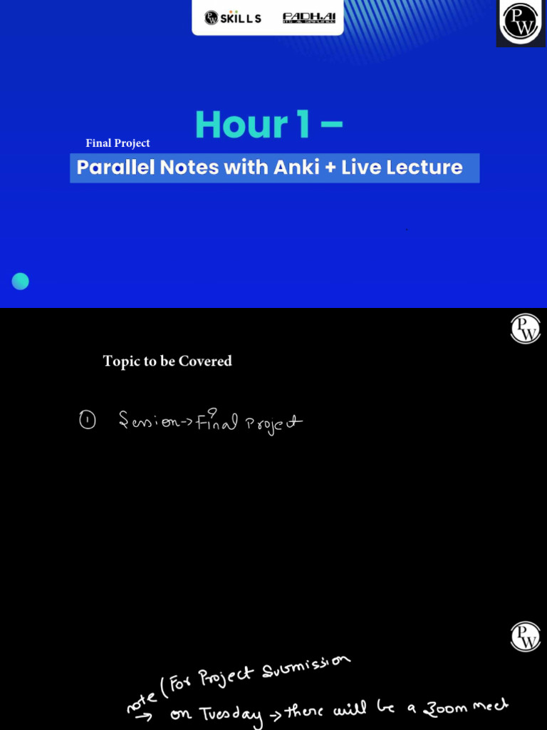 Final Project Class Notes | PDF