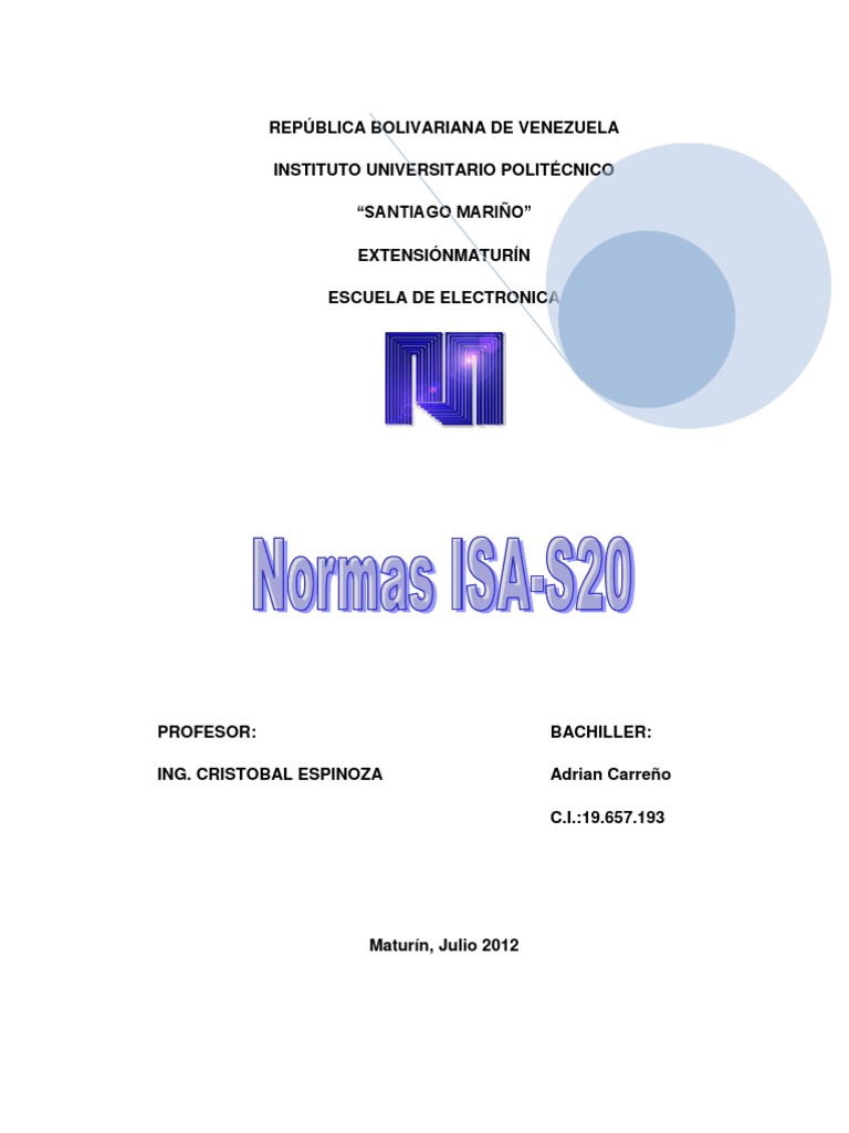 Normas Isa20 | PDF | Acero | Válvula