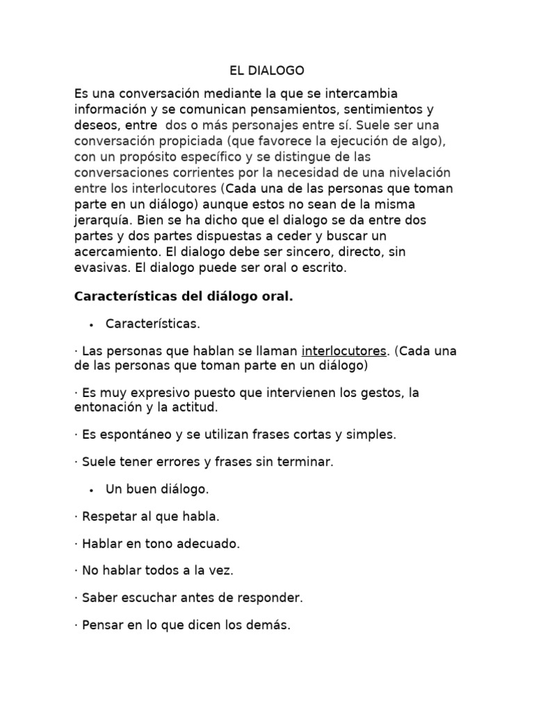 El Dialogo | PDF