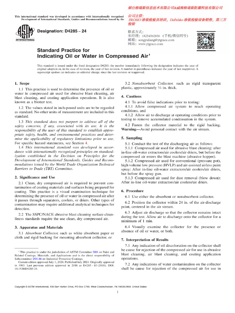Astm d4285 | PDF