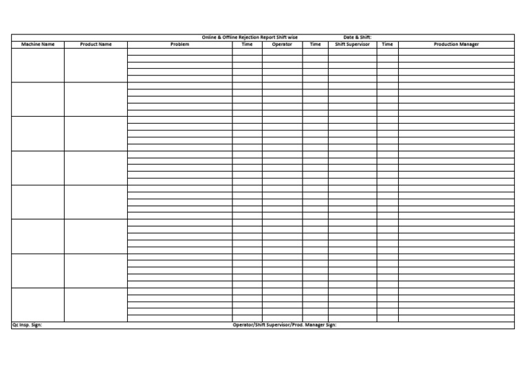 QC SHeet | PDF