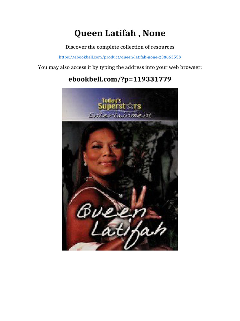 Queen Latifah , None full digital chapters | PDF | Narrative | Rhetoric