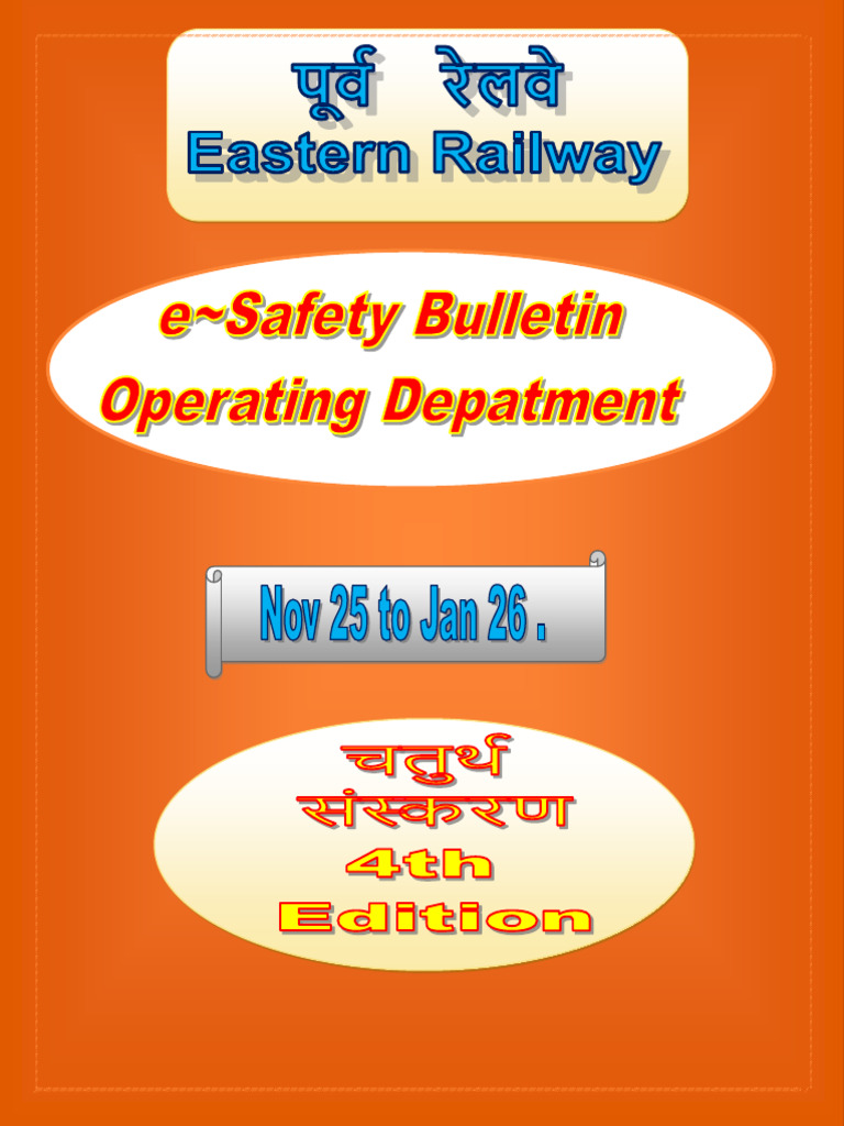 Safety Bulletin 4 TH Edition | PDF | Rail Transport