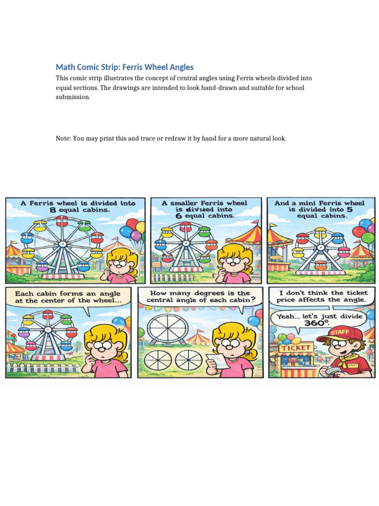 Math Comic Ferris Wheel | PDF