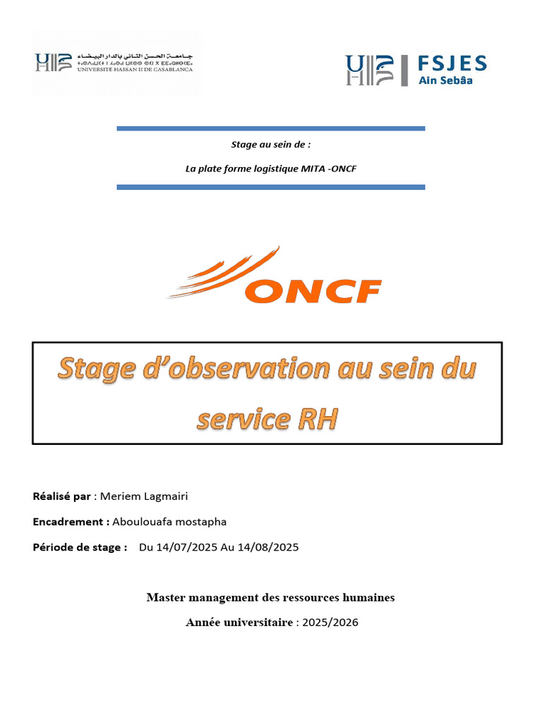 Rapport de Stage D | PDF | Gestion des ressources humaines | Recrutement