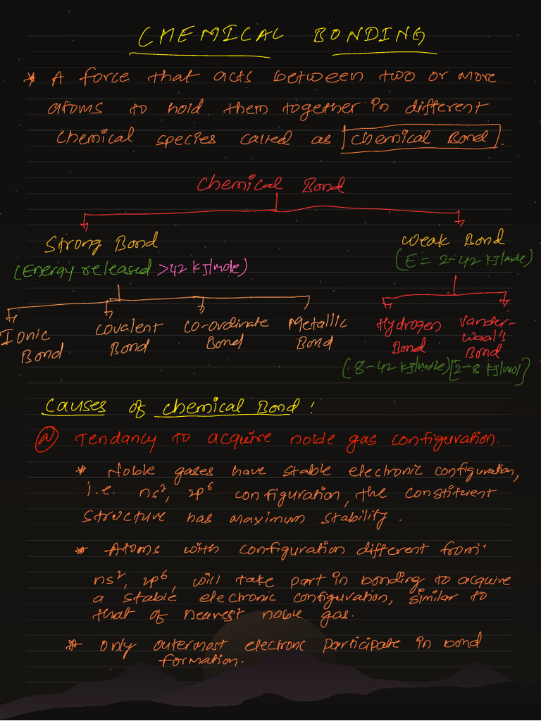 Chemical Bonding 1 | PDF