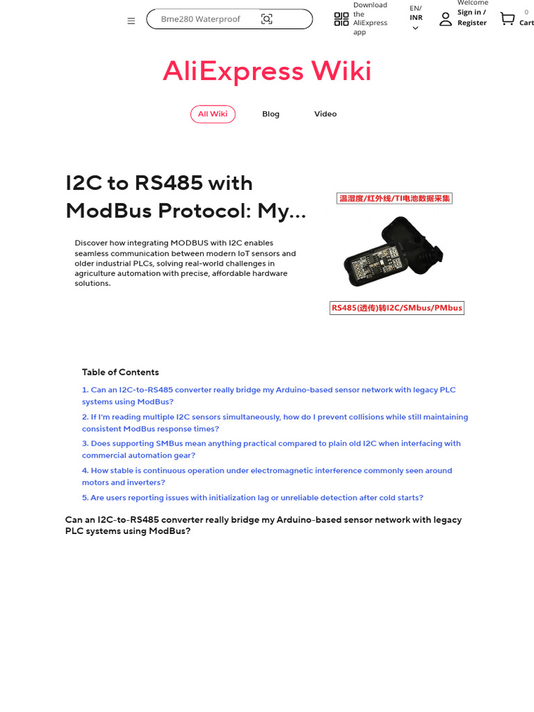 I2C To RS485 With ModBus Protocol - My Real-World Experience Solving ...