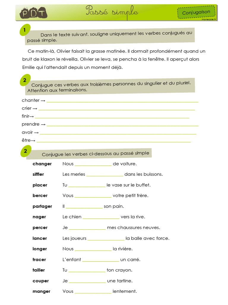 Passe SimpleCM1 | PDF