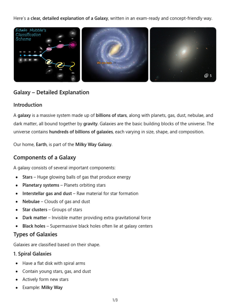 Galaxy | PDF | Galaxy | Milky Way